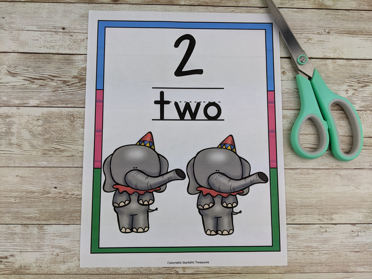 Number Wall - Circus FREEBIE: 0-20 – Starlight Treasures LLC