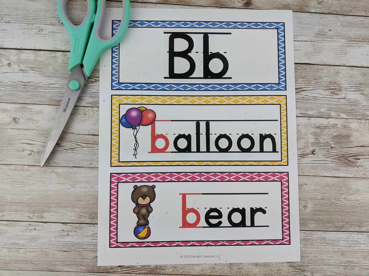 Alphabet Word Wall - Circus - A-Z Word Wall - FREEBIE – Starlight ...