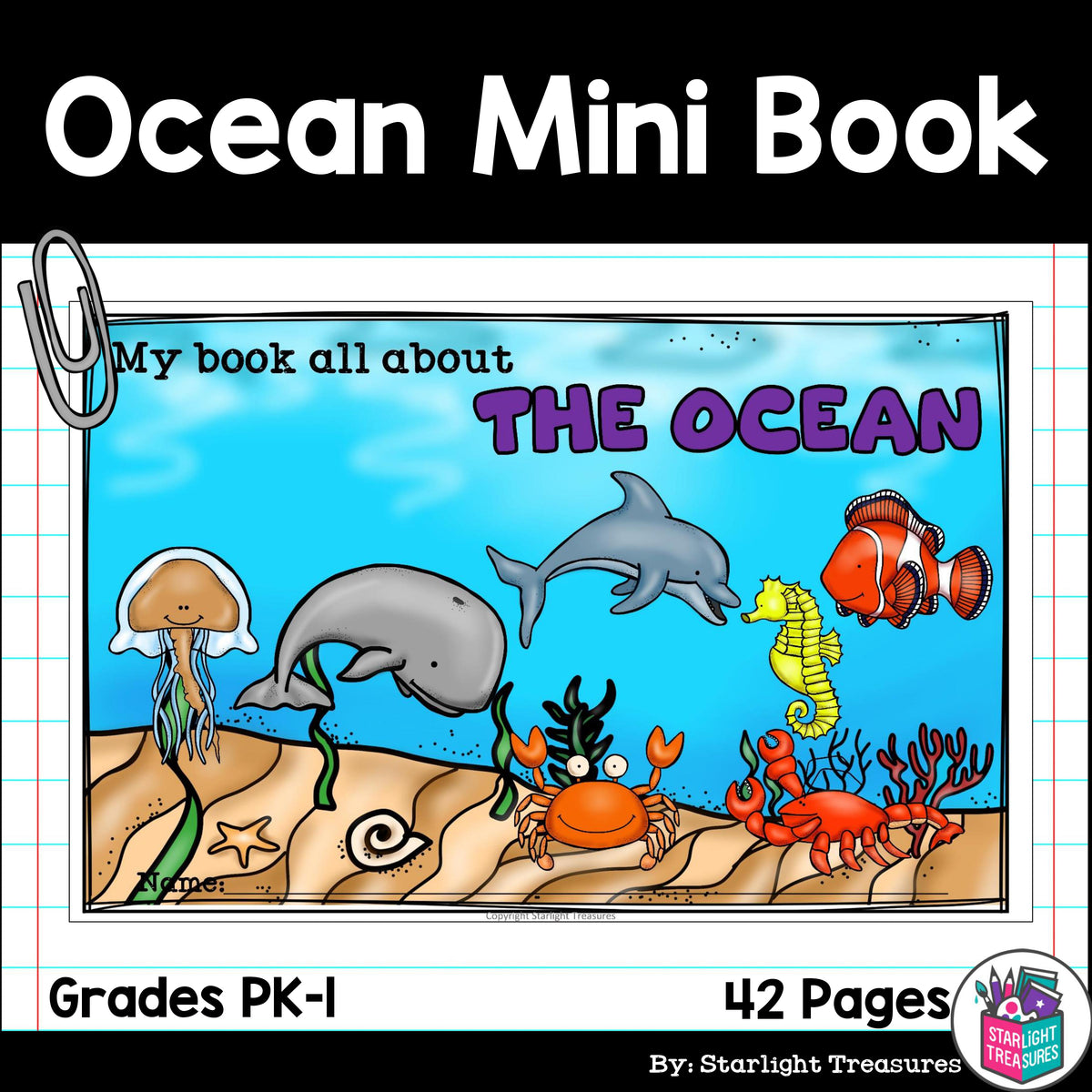 The Ocean Mini Book for Early Readers – Starlight Treasures LLC