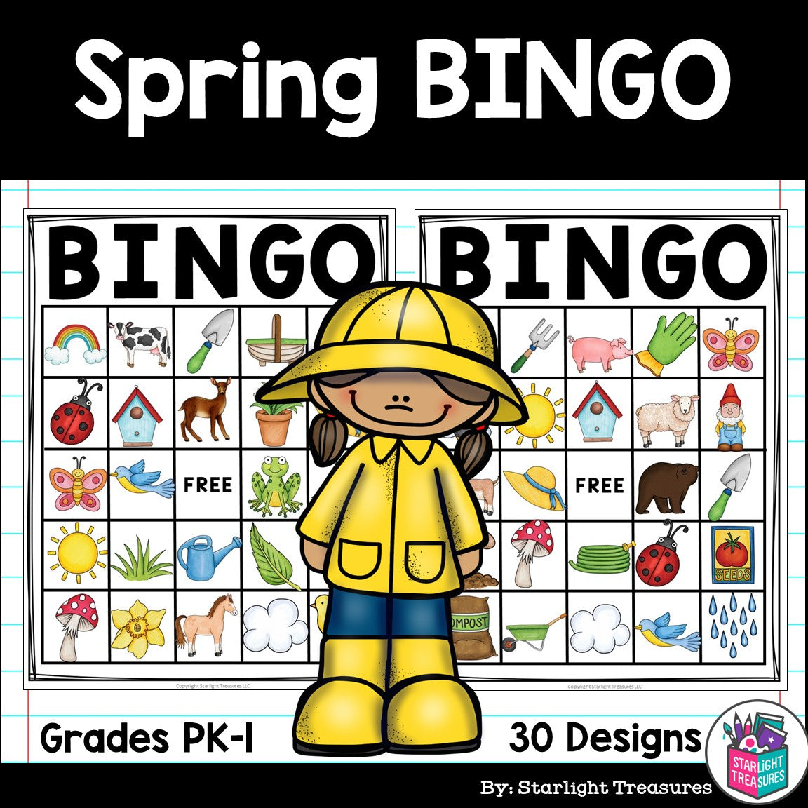 Spring Bingo Cards for Early Readers - Spring Bingo FREEBIE – Starlight ...