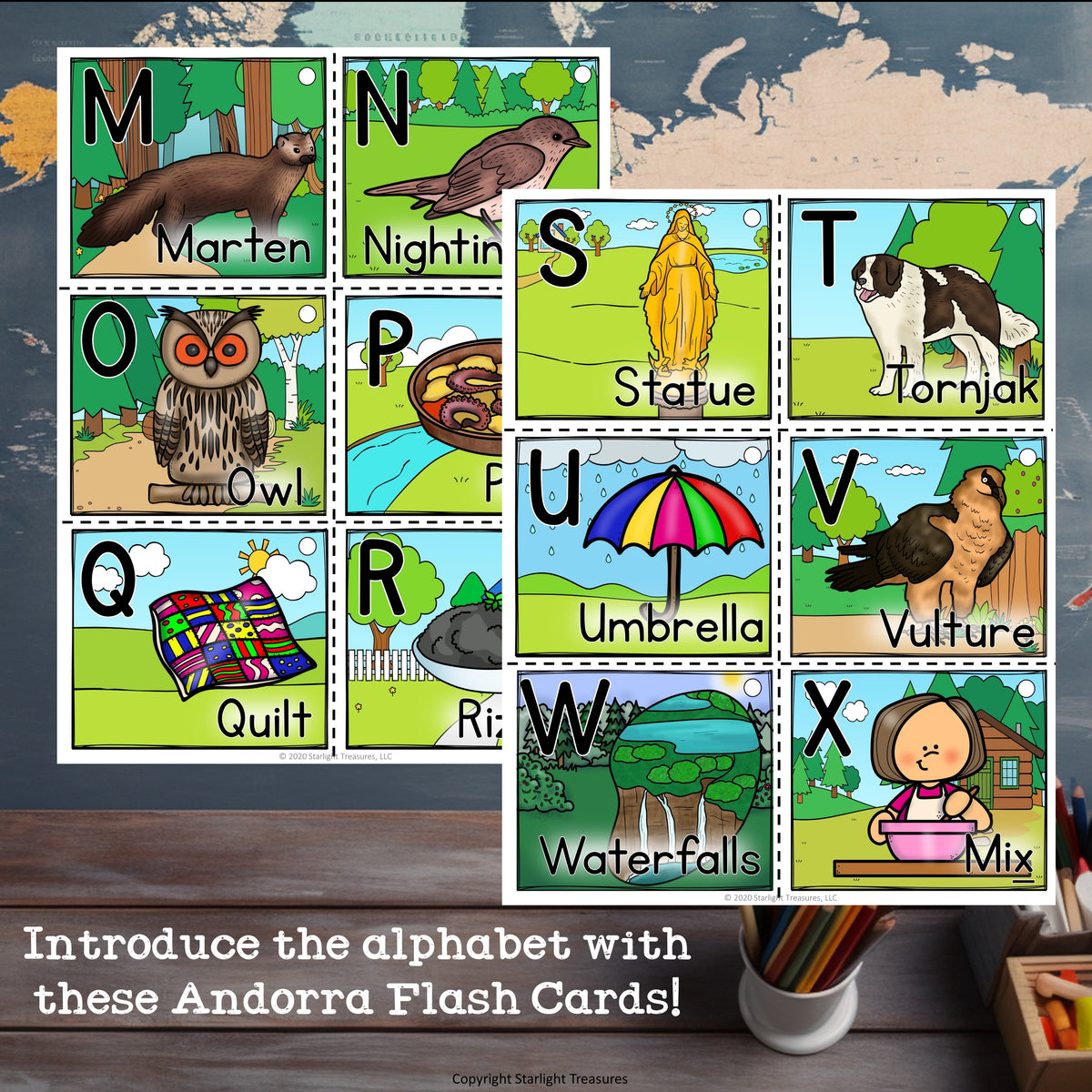 Alphabet Flash Cards for Early Readers - Country of Croatia – Starlight ...