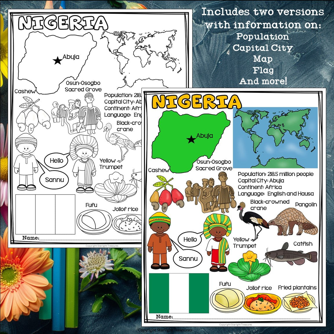 Nigeria Fact Sheet for Early Readers - A Country Study – Starlight ...