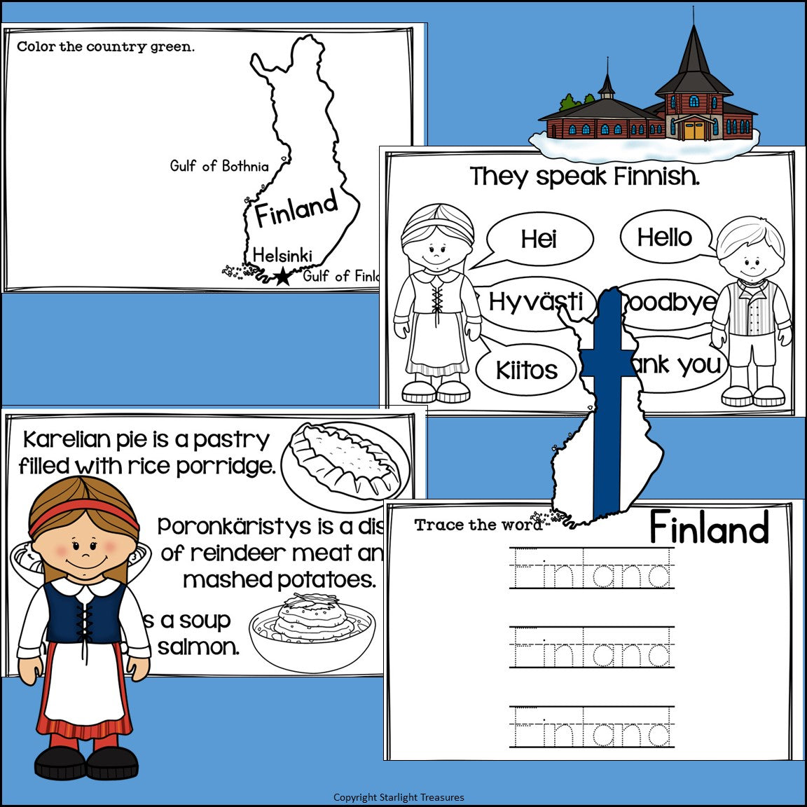 Finland Mini Book for Early Readers - A Country Study – Starlight ...