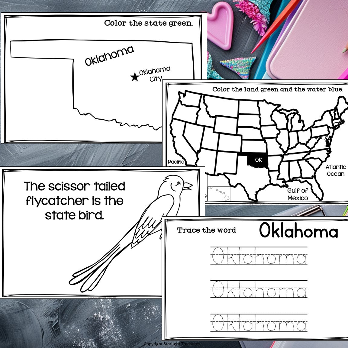 Oklahoma Mini Book for Early Readers - A State Study – Starlight ...