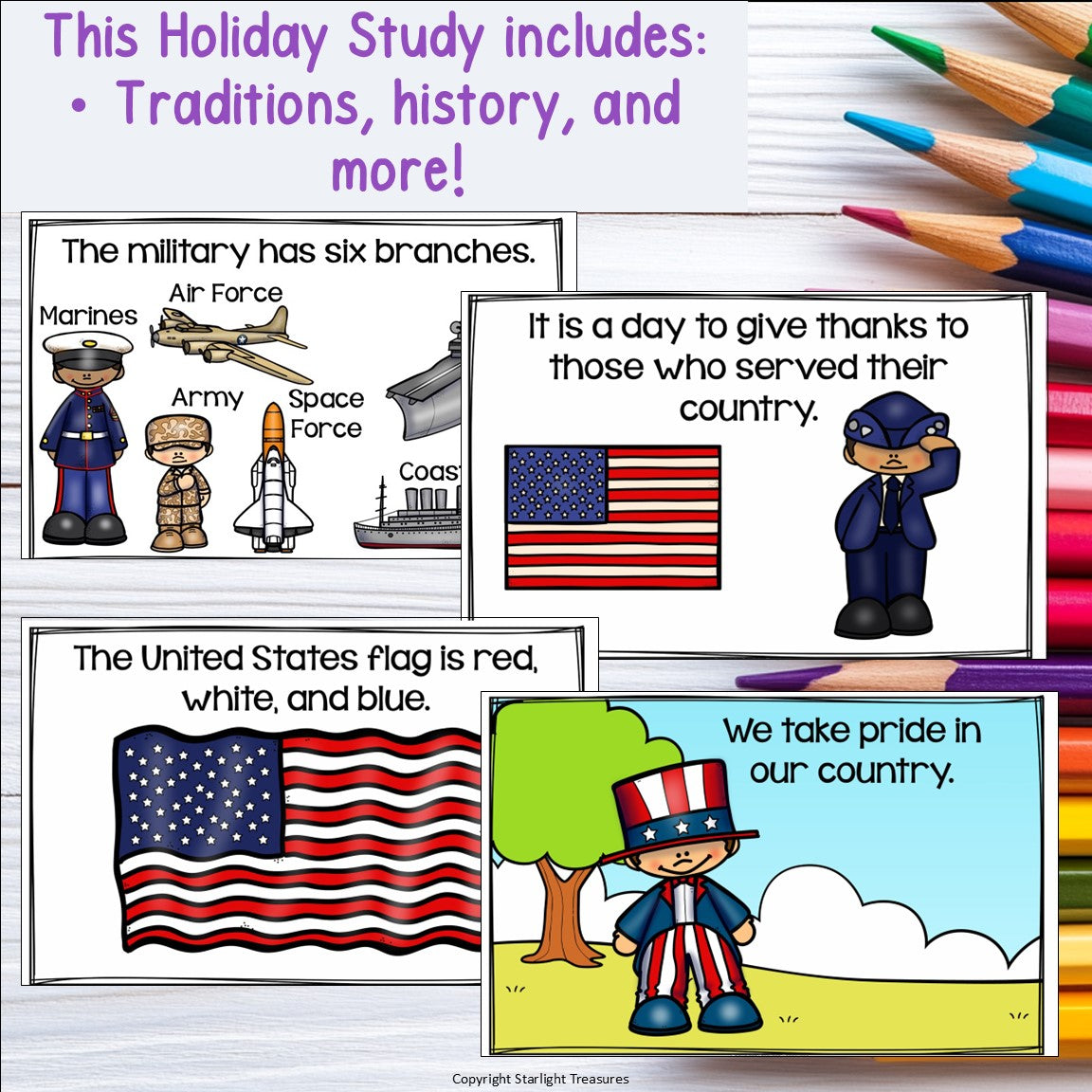 Memorial Day Mini Book for Early Readers – Starlight Treasures LLC