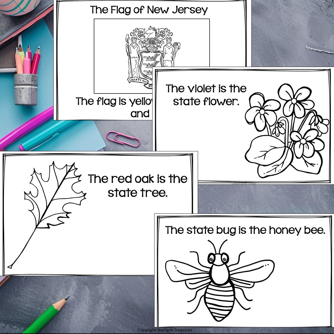 New Jersey Mini Book for Early Readers - A State Study – Starlight ...