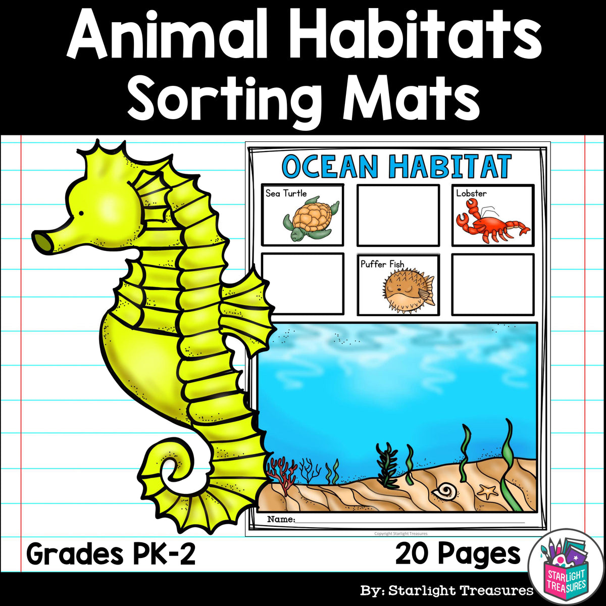 Animal Habitats Sorting Mats for Early Readers - Animal Habitats FREEB ...