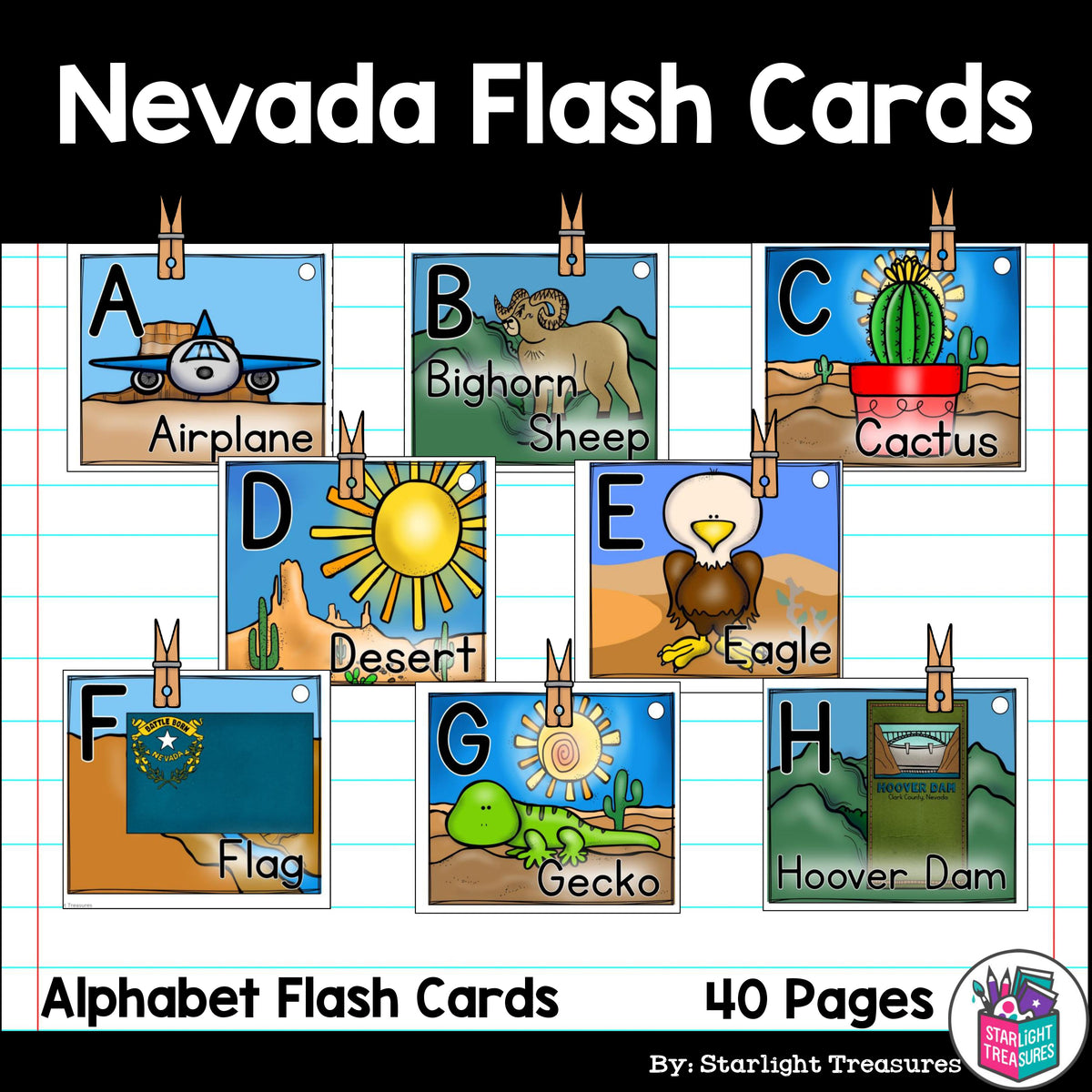 Alphabet Flash Cards for Early Readers - State of Nevada – Starlight ...