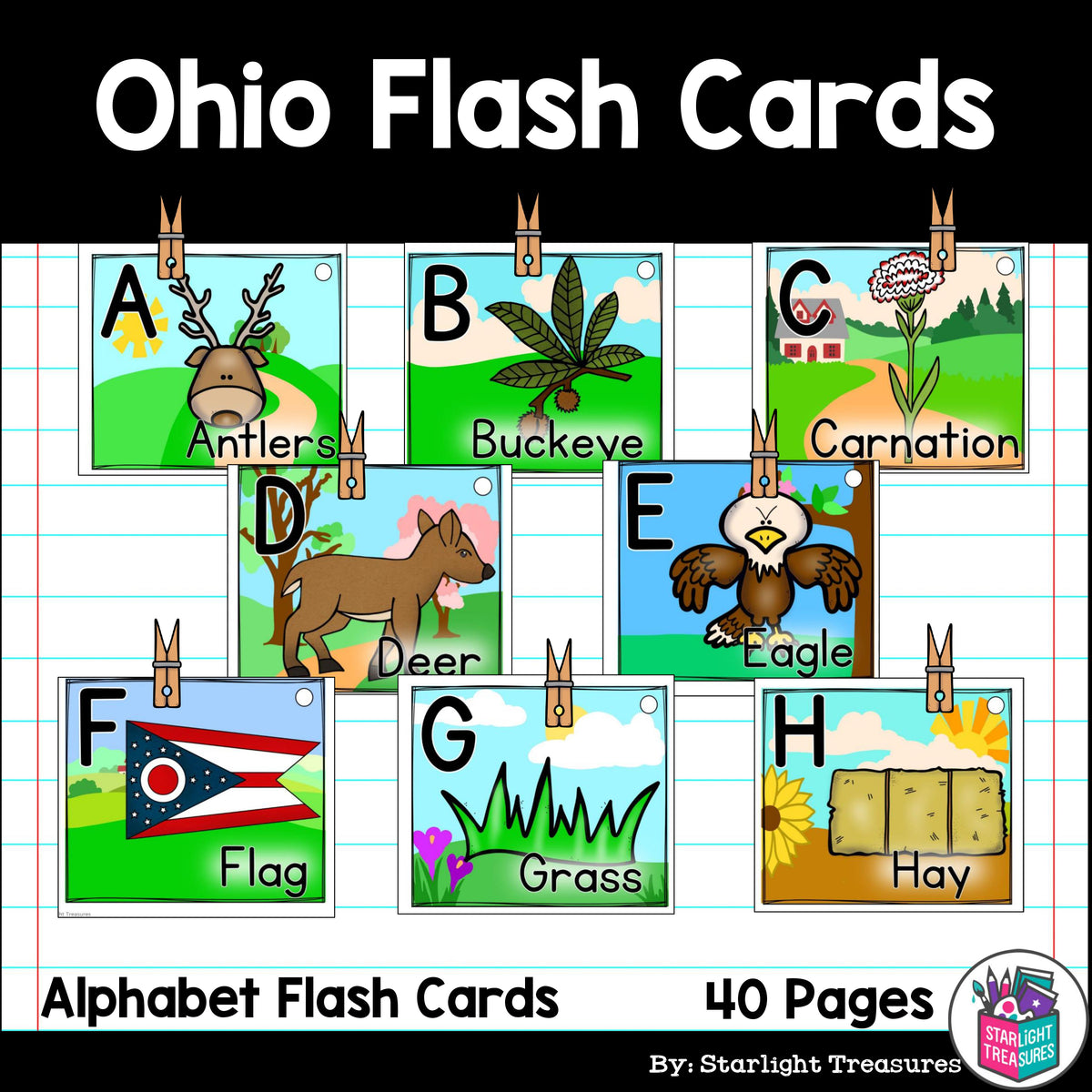 Alphabet Flash Cards for Early Readers - State of Ohio – Starlight ...