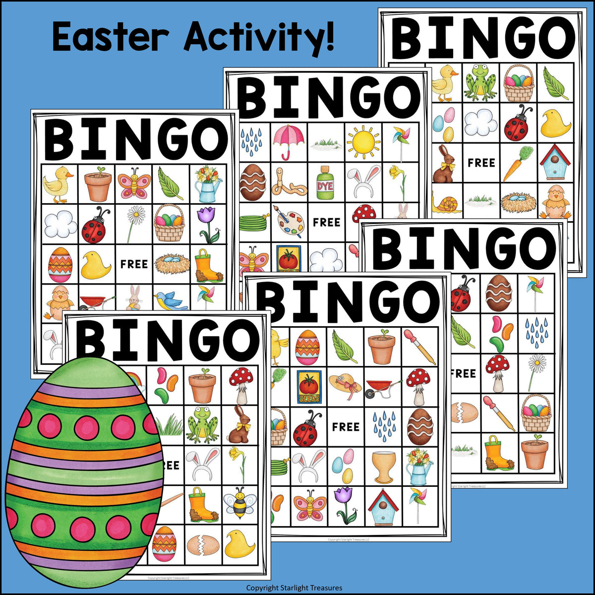 Easter Bingo Cards for Early Readers - Easter Bingo FREEBIE – Starlight ...