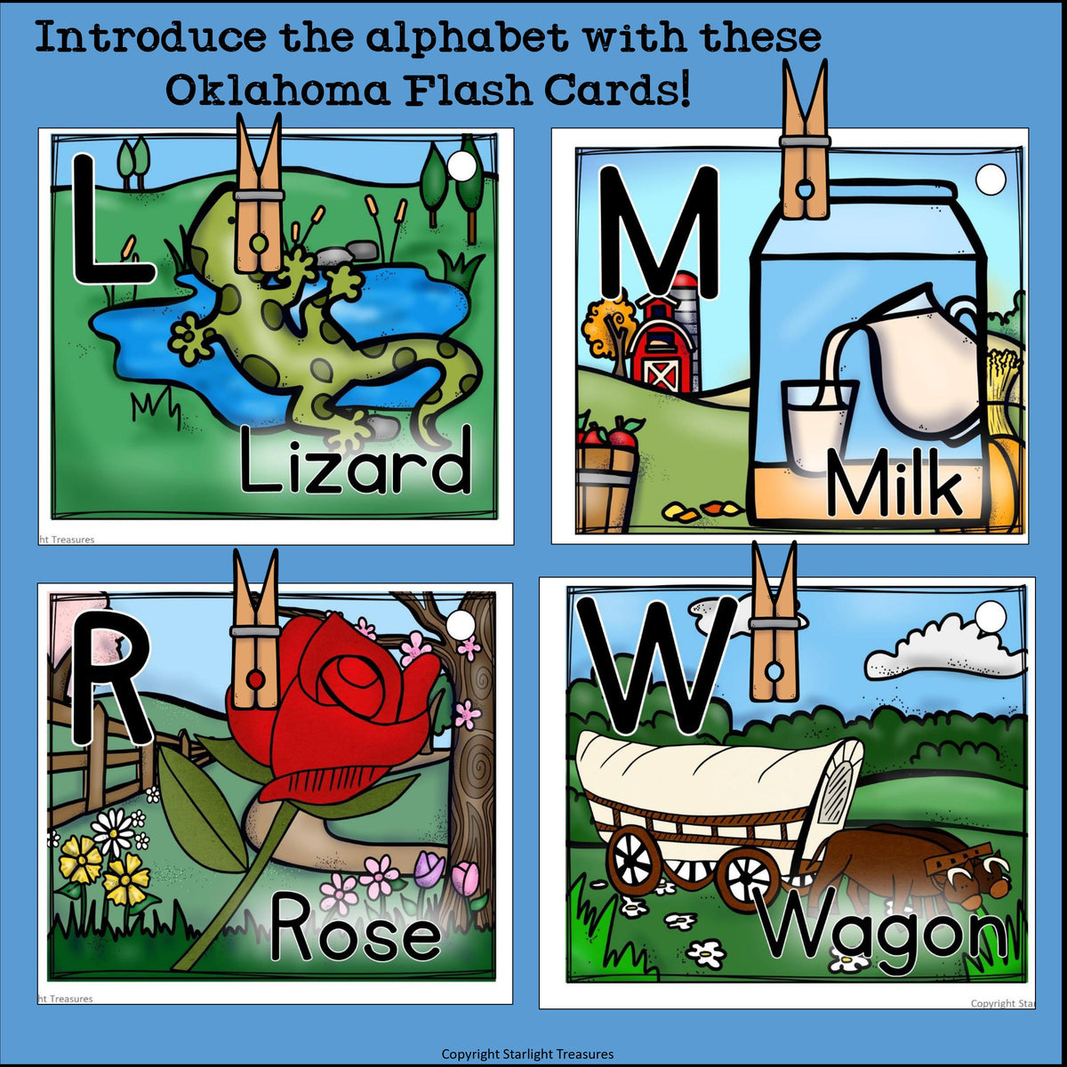 Alphabet Flash Cards for Early Readers - State of Oklahoma – Starlight ...