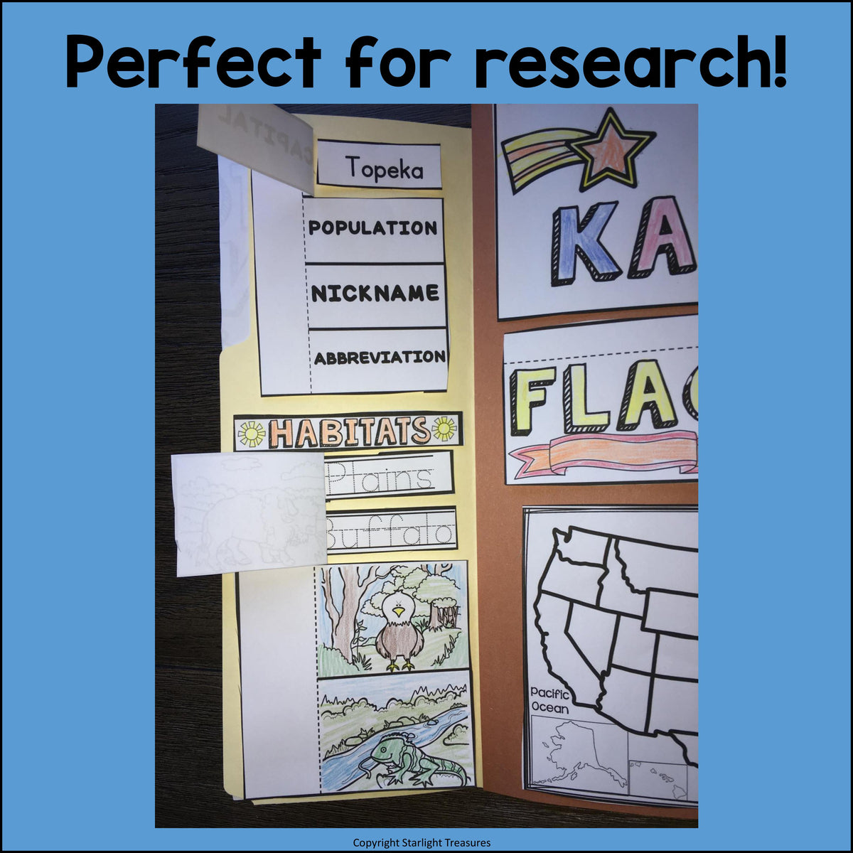 Kansas Lapbook for Early Learners - A State Study – Starlight Treasures LLC