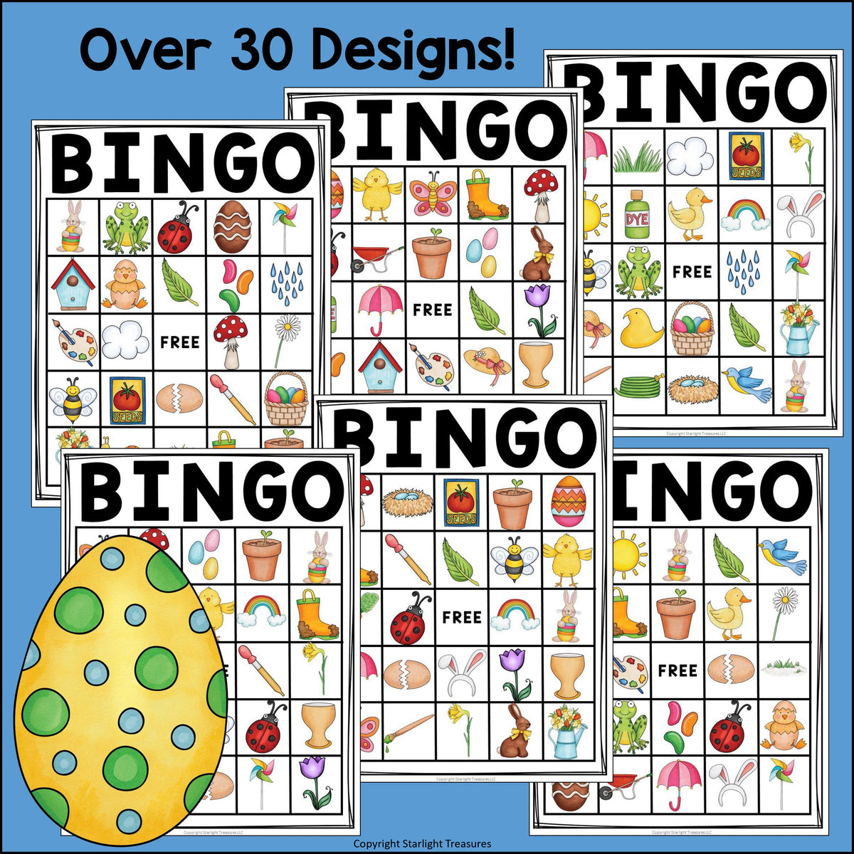 Easter Bingo Cards for Early Readers - Easter Bingo FREEBIE – Starlight ...