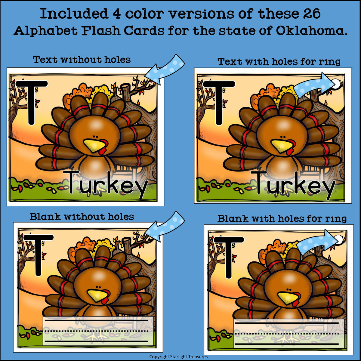 Alphabet Flash Cards for Early Readers - State of Oklahoma – Starlight ...