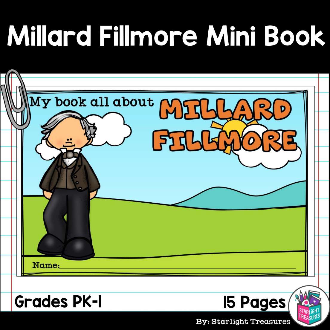 Millard Fillmore Mini Book for Early Readers: Presidents' Day ...