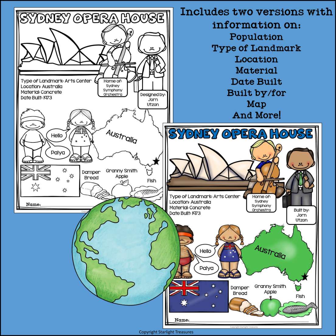 Sydney Opera House Fact Sheet for Early Readers - World Landmarks ...