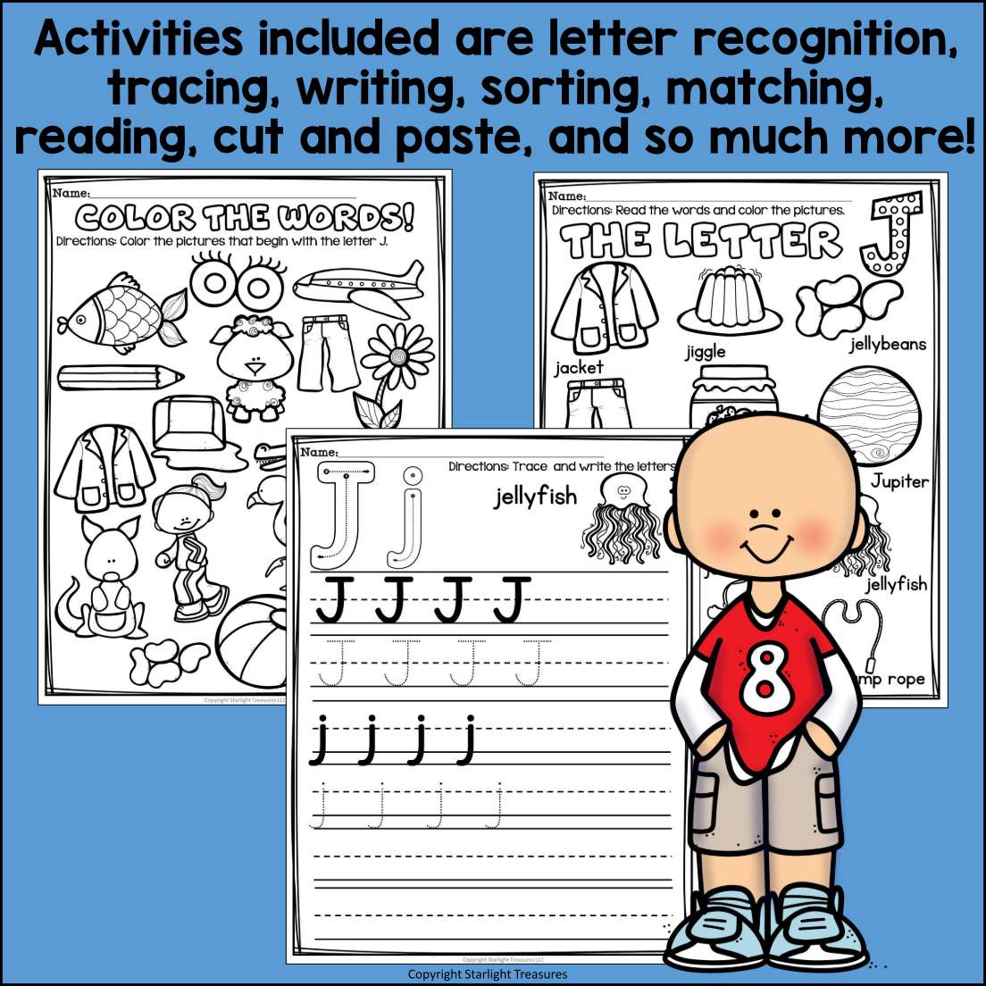 Alphabet Letter of the Week Worksheets for Early Readers - Letter J ...