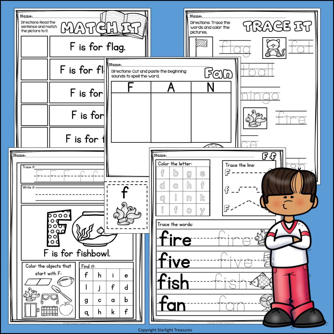 Alphabet Letter of the Week Worksheets for Early Readers - Letter F ...