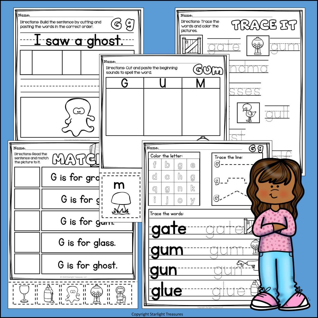 Alphabet Letter of the Week Worksheets for Early Readers - Letter G ...