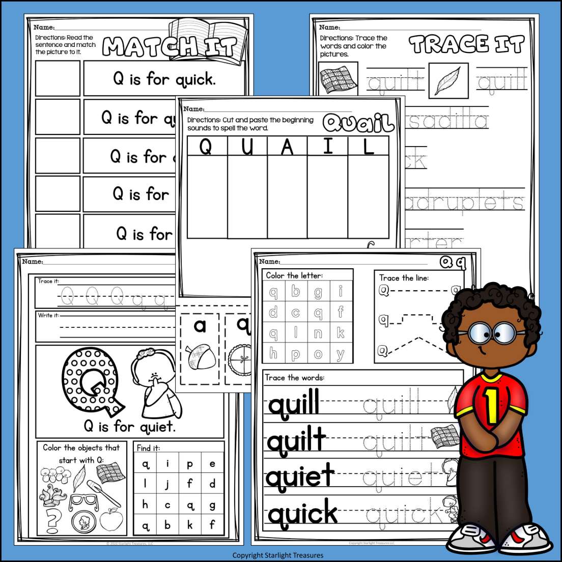 Alphabet Letter of the Week Worksheets for Early Readers - Letter Q ...
