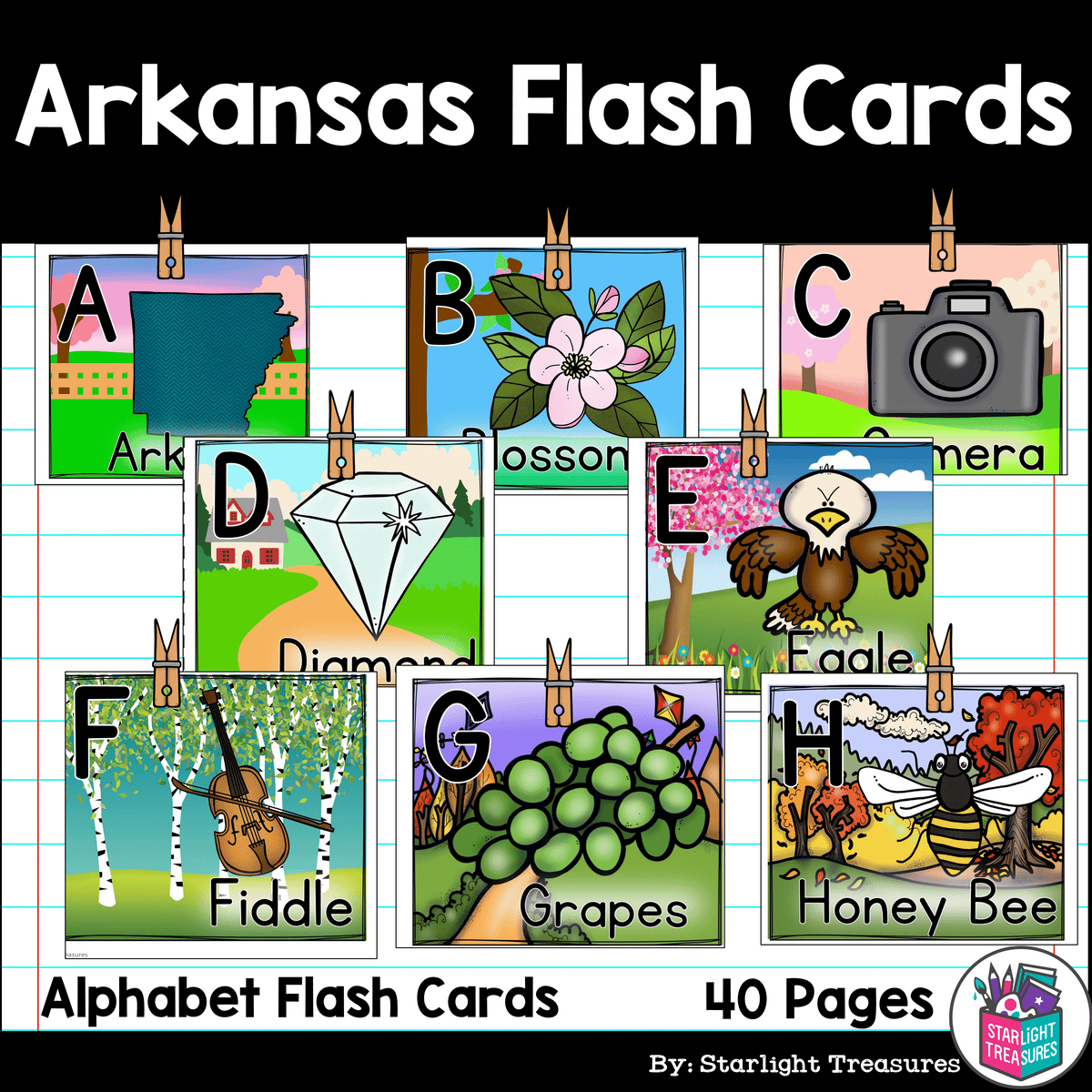 Alphabet Flash Cards for Early Readers - State of Arkansas – Starlight ...