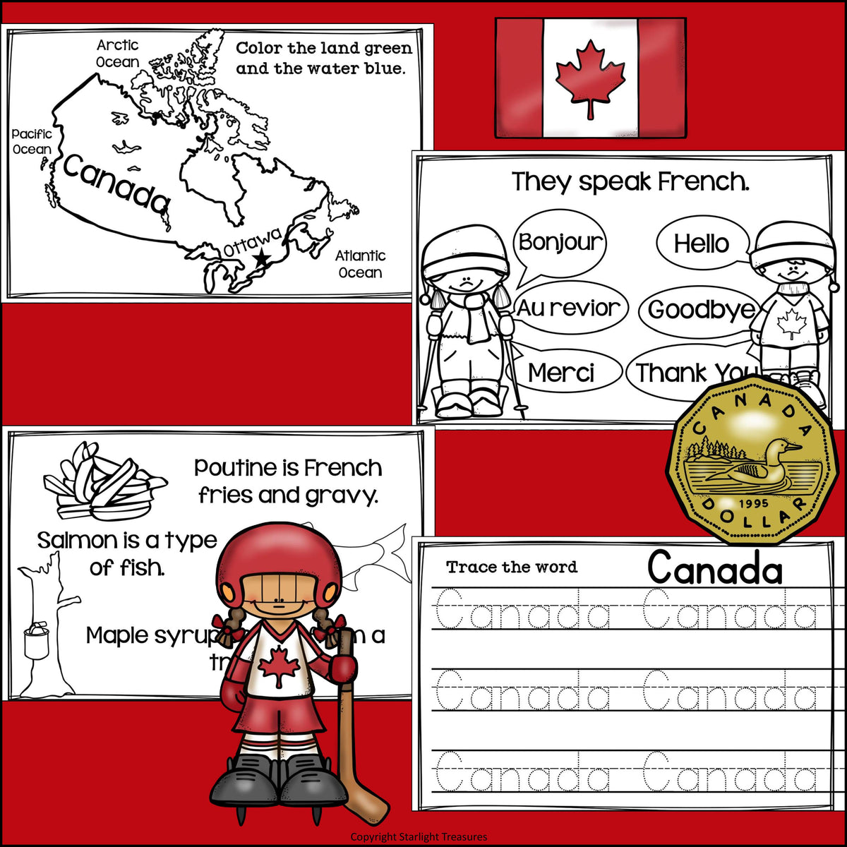 Canada Mini Book for Early Readers - A Country Study – Starlight ...