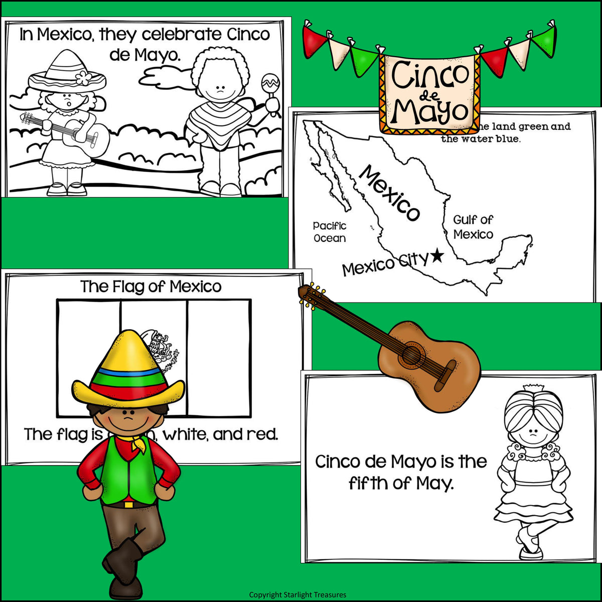 Cinco de Mayo Mini Book for Early Readers – Starlight Treasures LLC