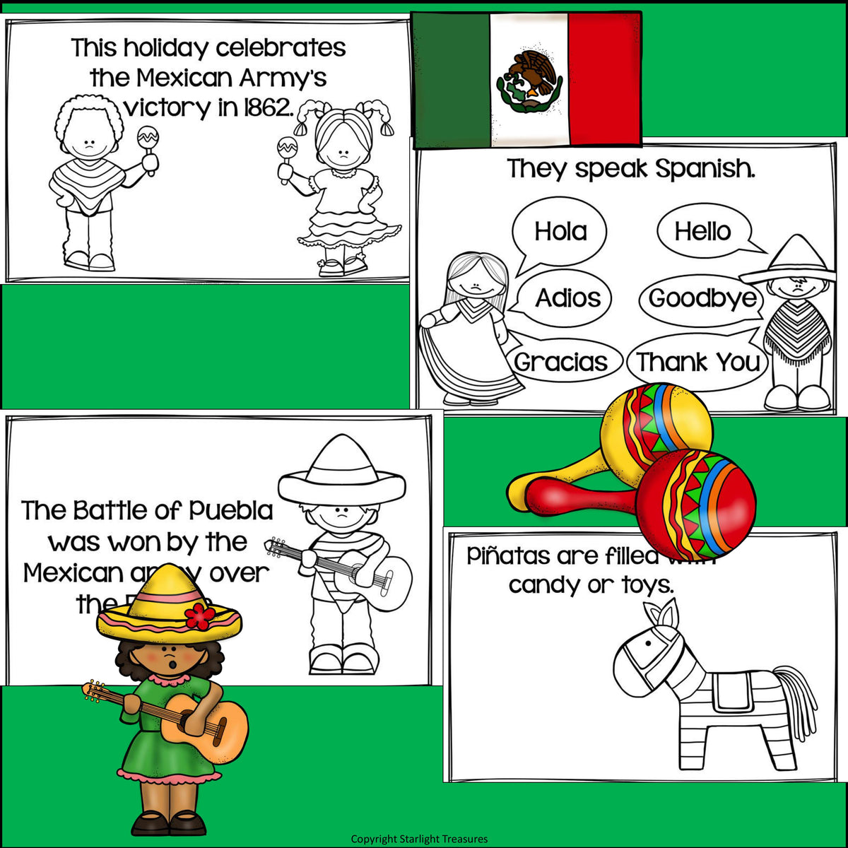 Cinco de Mayo Mini Book for Early Readers – Starlight Treasures LLC