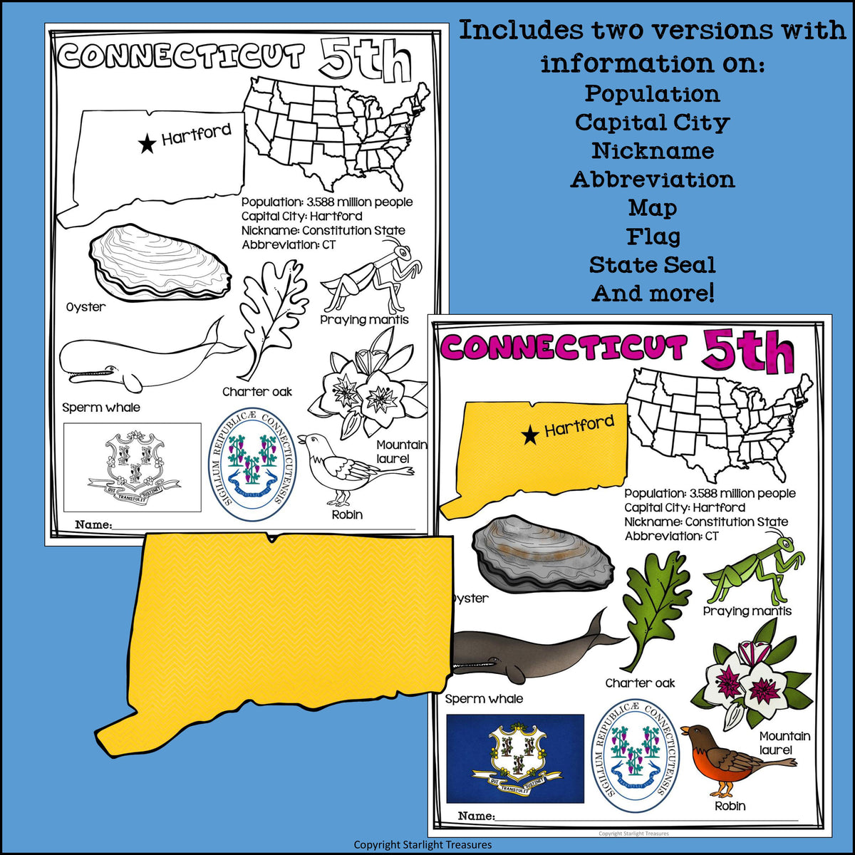 Connecticut Fact Sheet - A State Study – Starlight Treasures LLC