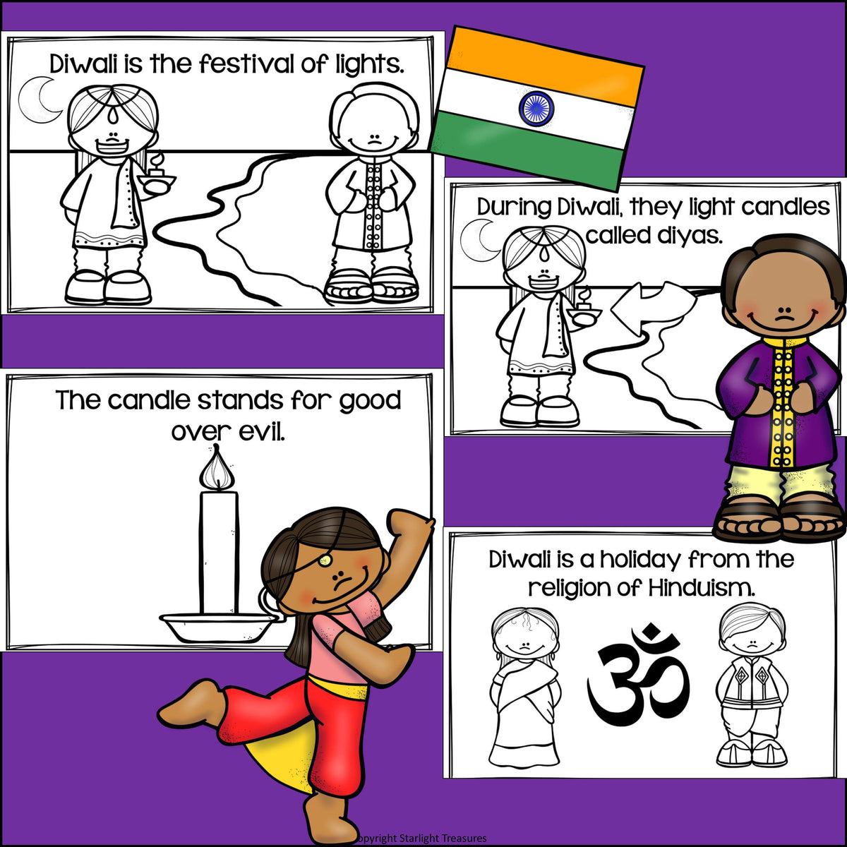Diwali Mini Book for Early Readers – Starlight Treasures LLC
