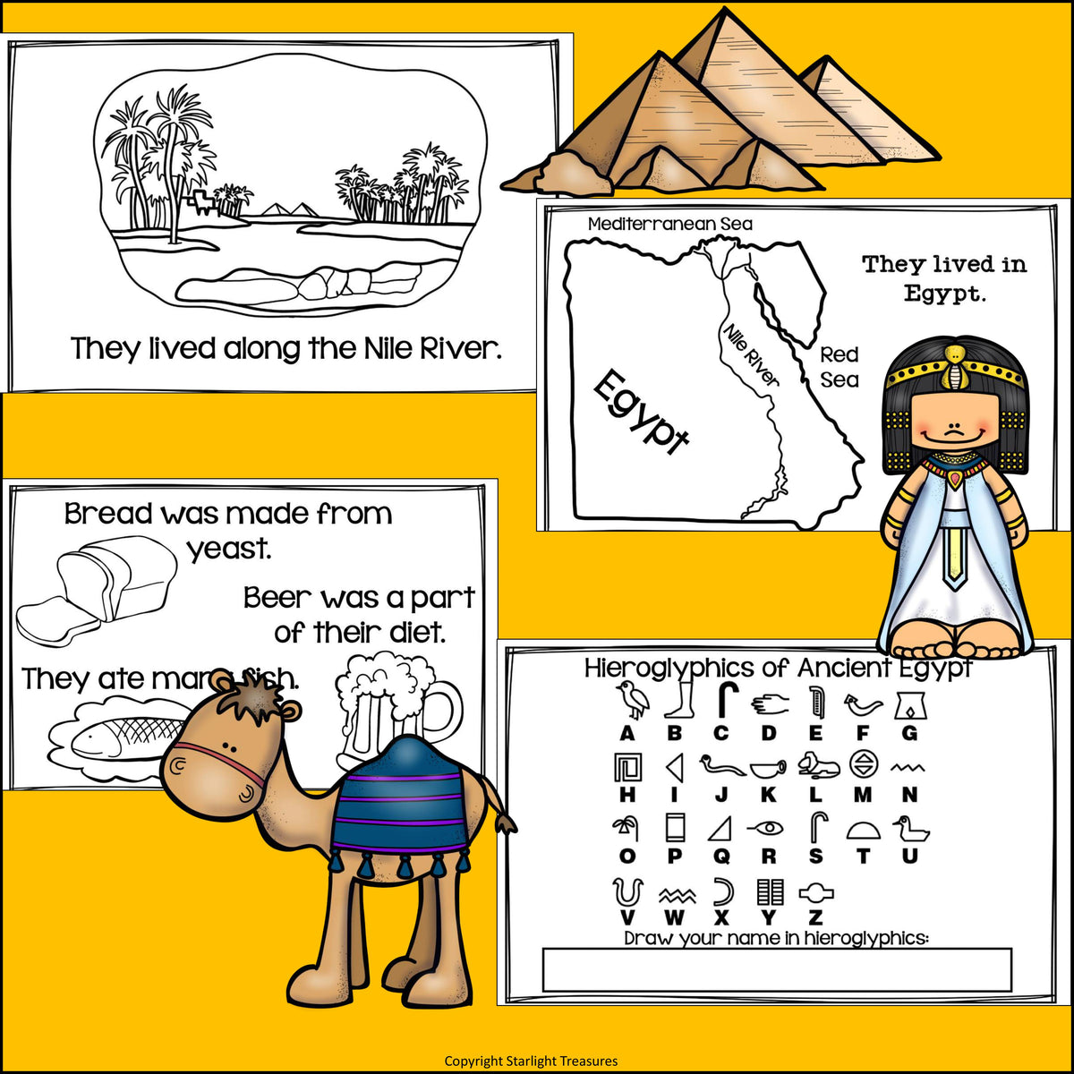Ancient Egypt Mini Book for Early Readers – Starlight Treasures LLC