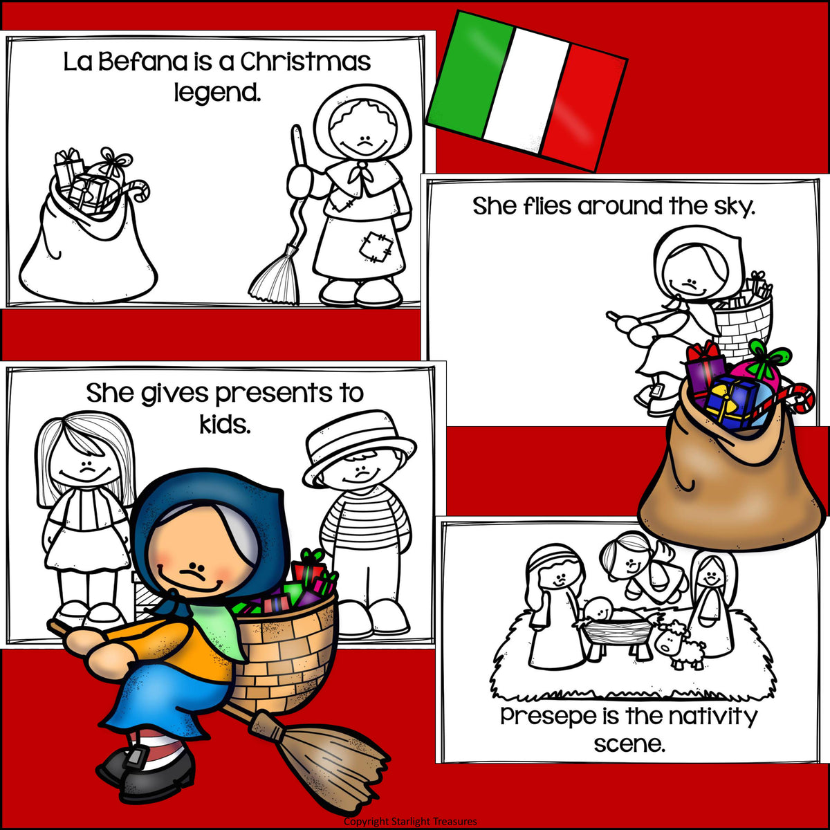 Christmas in Italy: La Befana Mini Book for Early Readers – Starlight ...