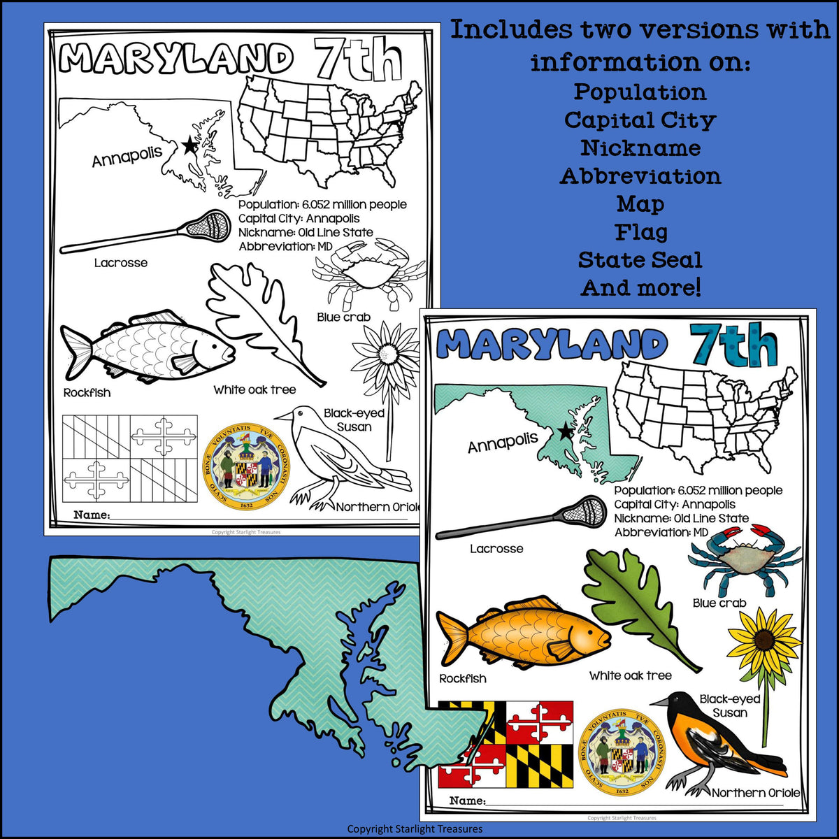 Maryland Fact Sheet - A State Study – Starlight Treasures LLC