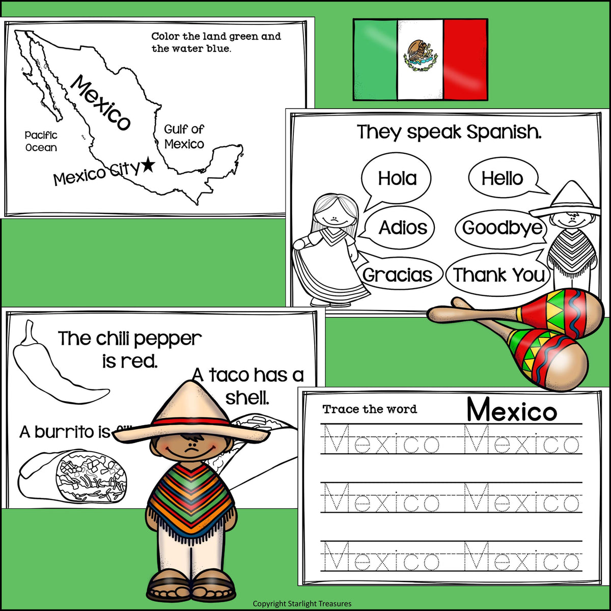 Mexico Mini Book for Early Readers - A Country Study – Starlight ...