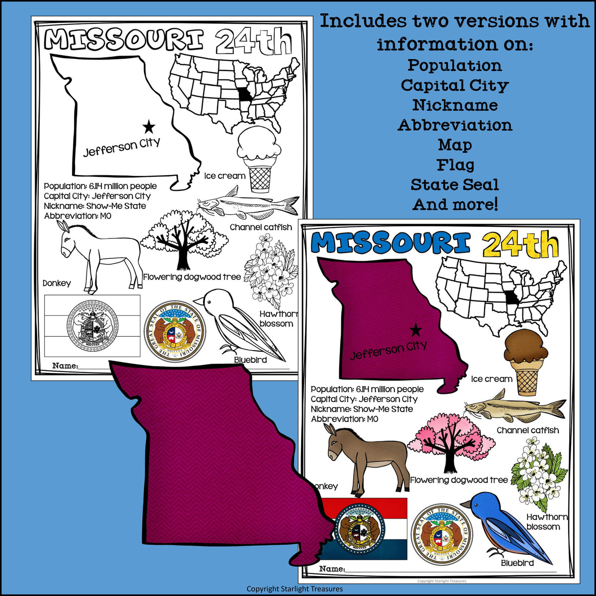 Missouri Fact Sheet - A State Study – Starlight Treasures LLC