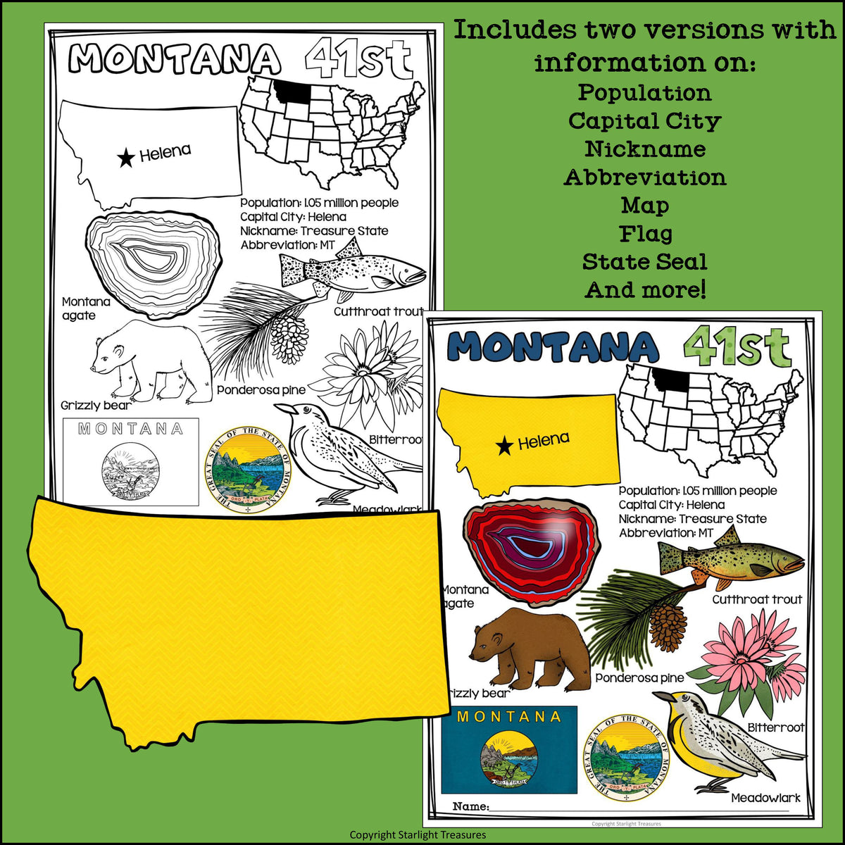 Montana Fact Sheet - A State Study – Starlight Treasures LLC