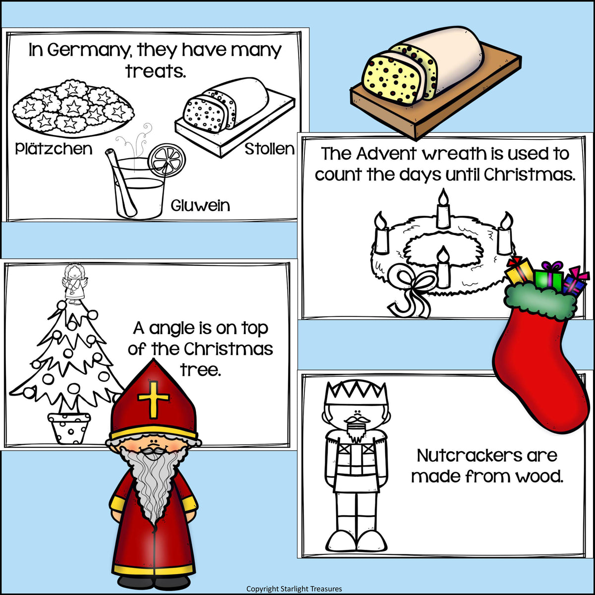 Christmas in Germany Mini Book for Early Readers – Starlight Treasures LLC