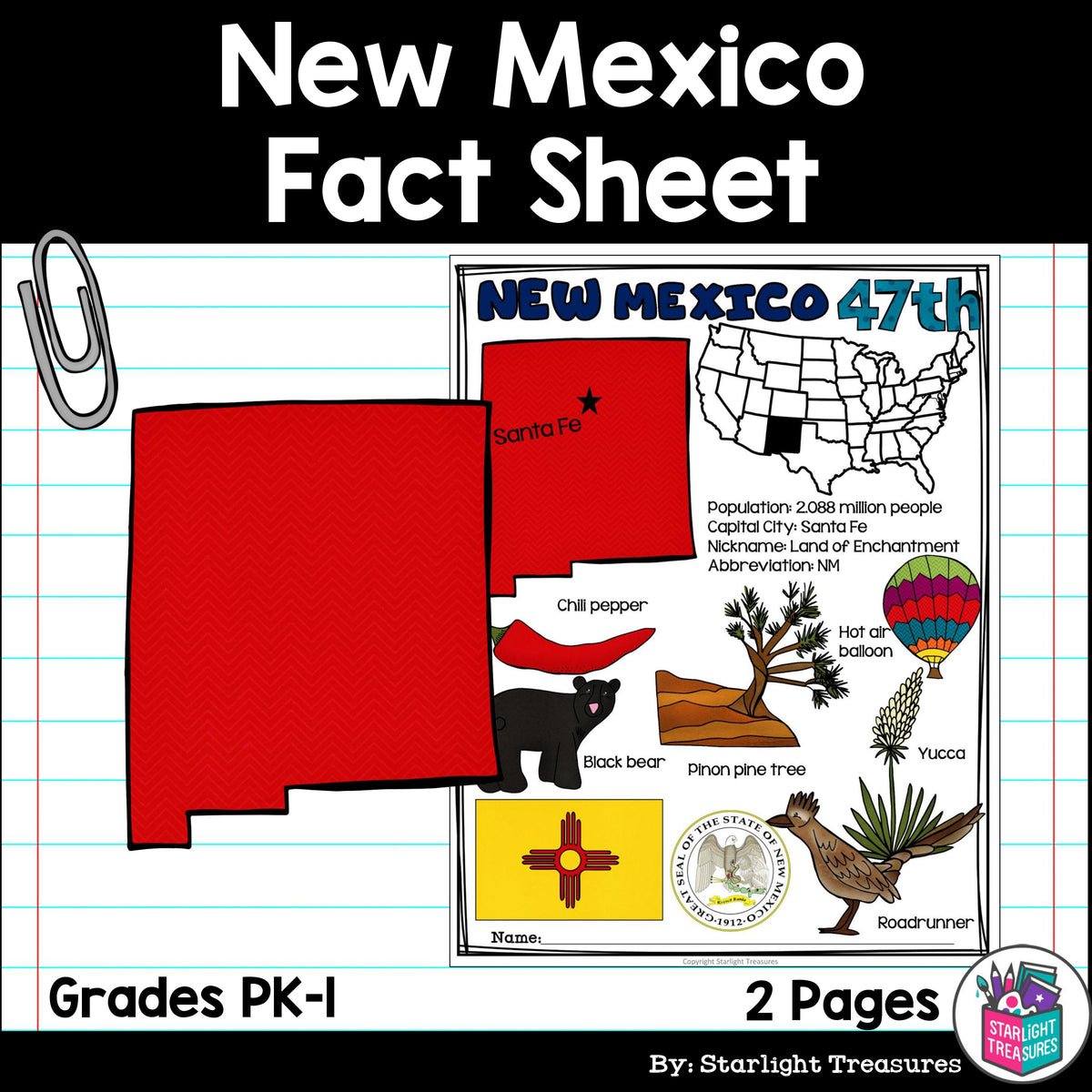 New Mexico Fact Sheet - A State Study – Starlight Treasures LLC