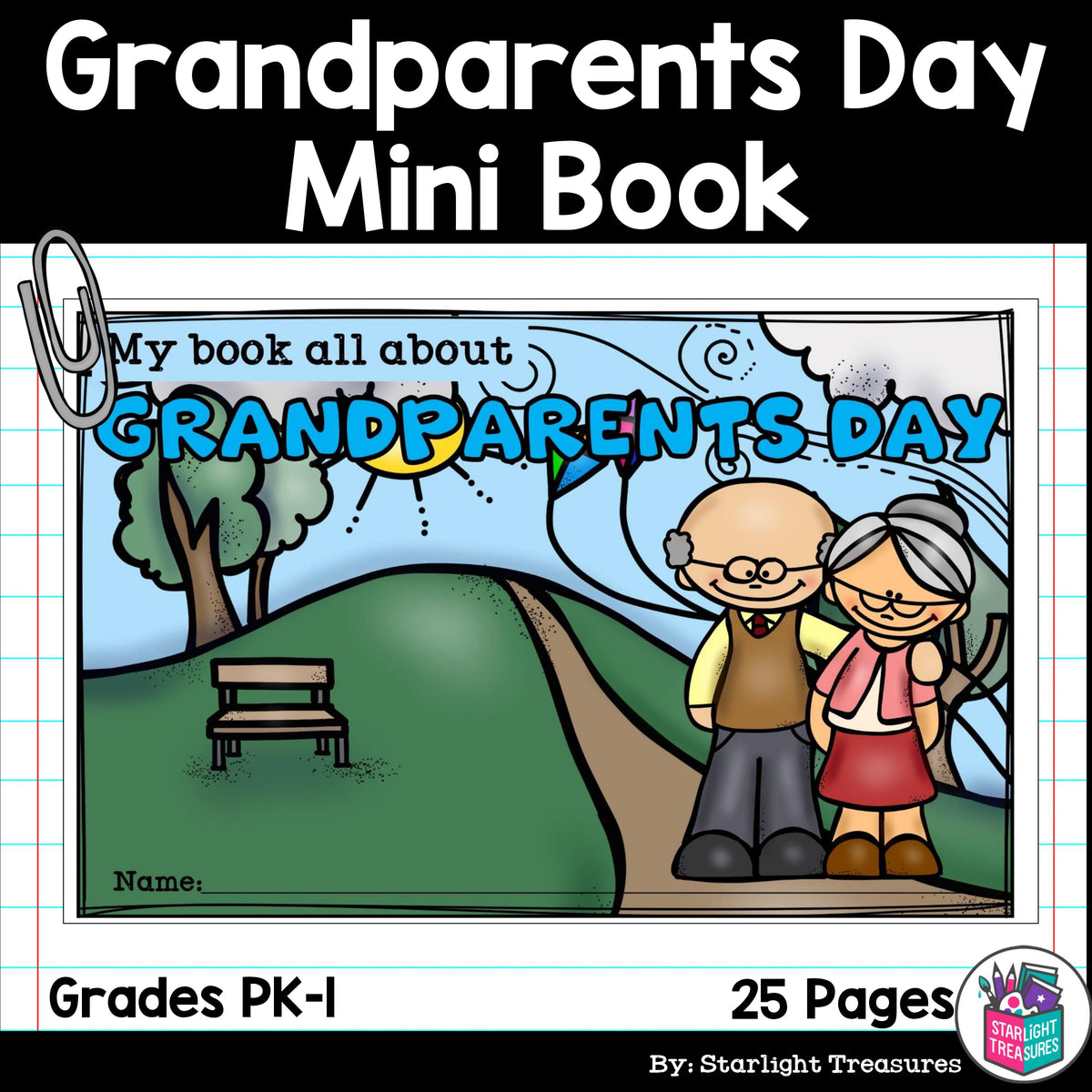 Grandparents Day Mini Book for Early Readers – Starlight Treasures LLC
