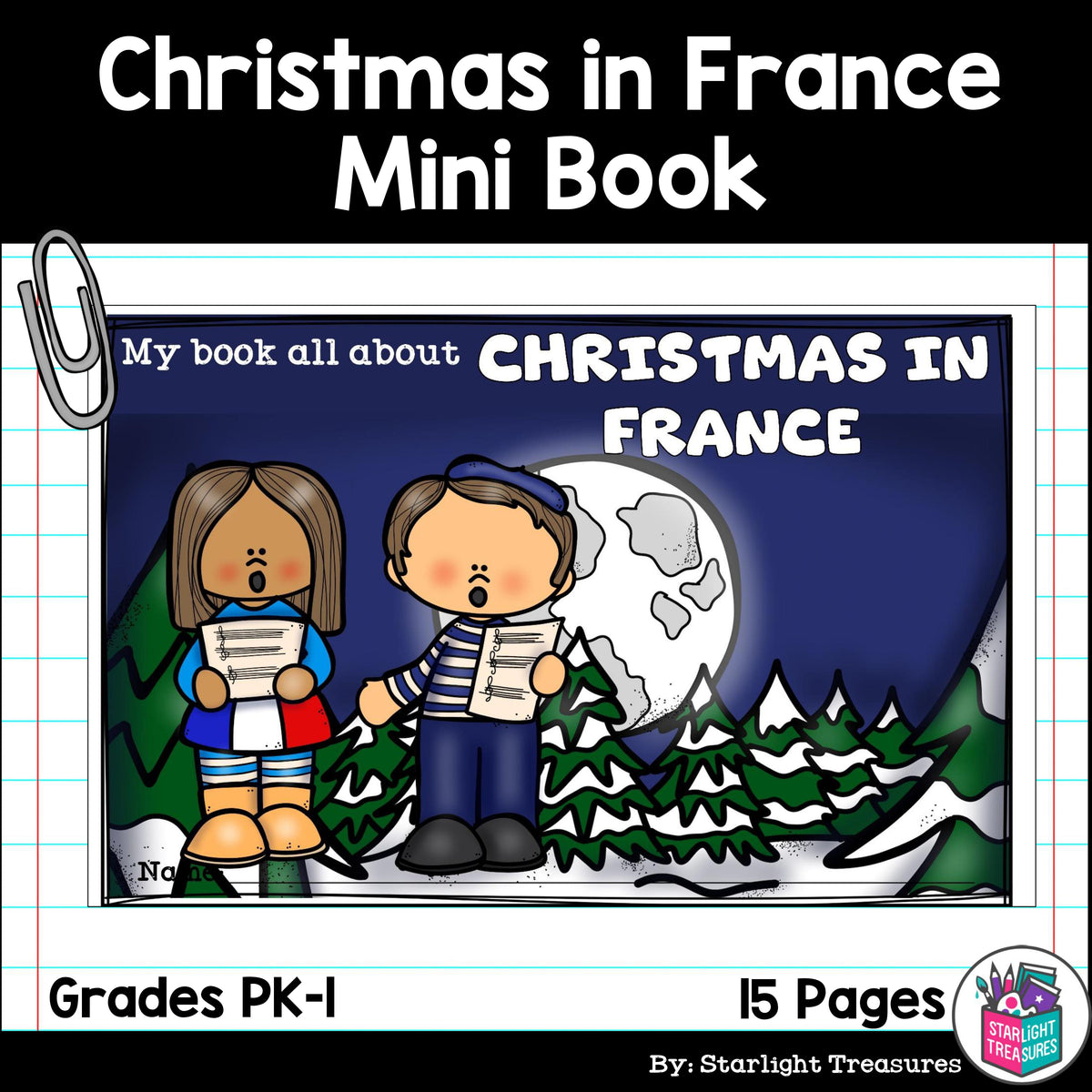 Christmas in France Mini Book for Early Readers – Starlight Treasures LLC