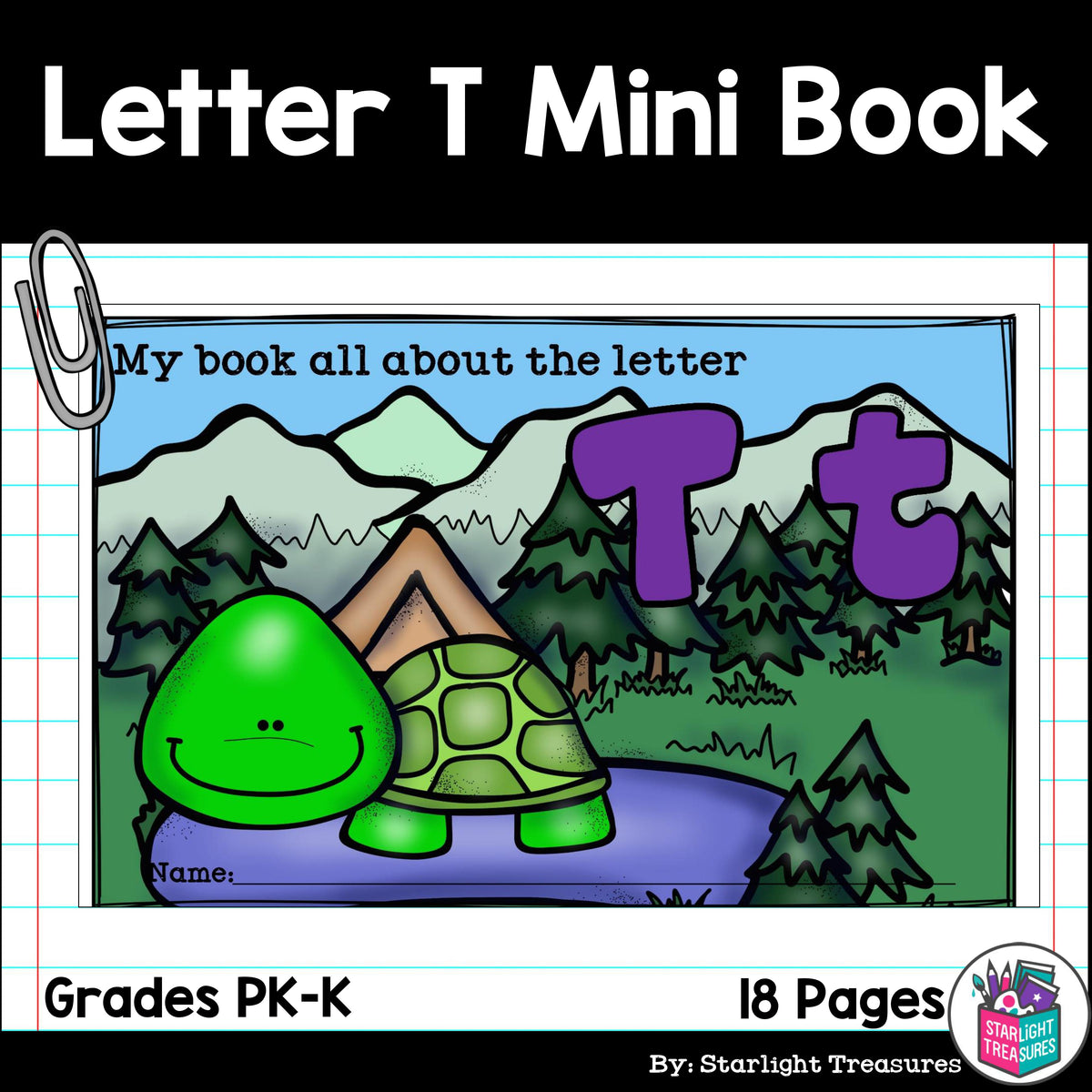 Alphabet Letter of the Week: The Letter T Mini Book – Starlight ...