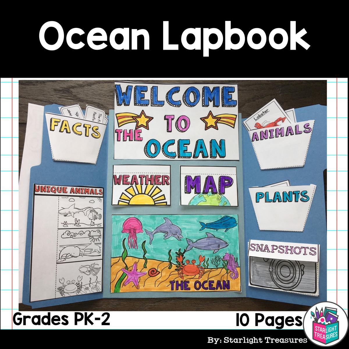 Ocean Lapbook for Early Learners - Animal Habitats – Starlight ...