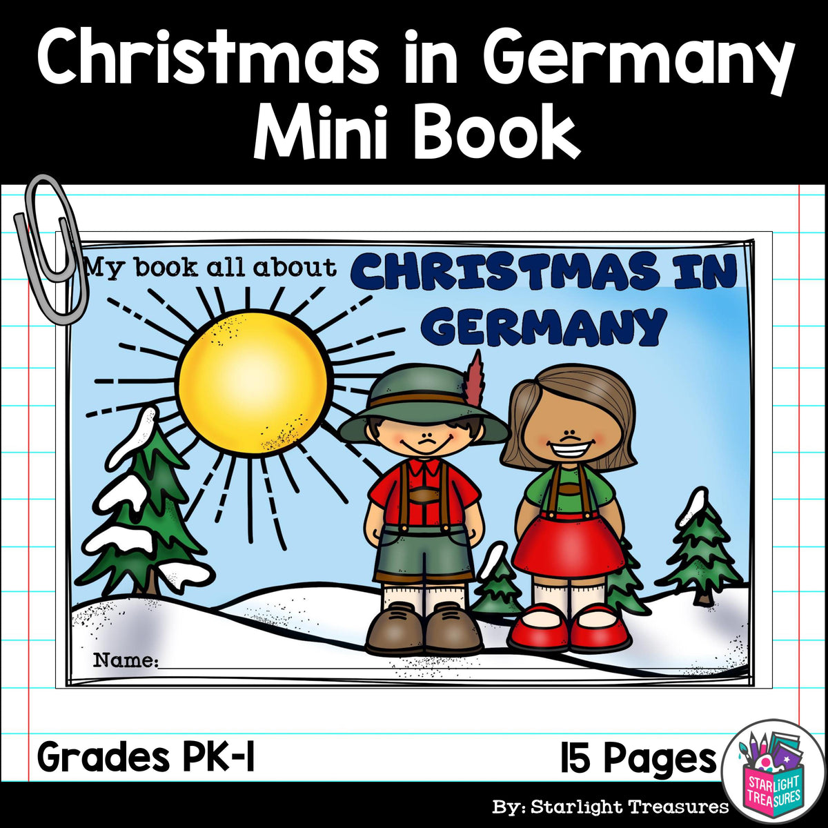 Christmas in Germany Mini Book for Early Readers – Starlight Treasures LLC