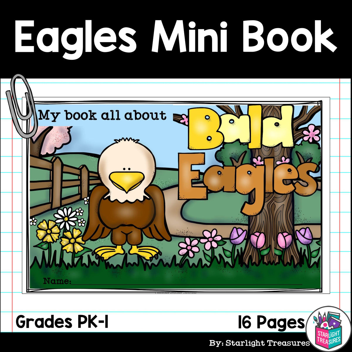 Eagles Mini Book for Early Readers: Bald Eagles – Starlight Treasures LLC