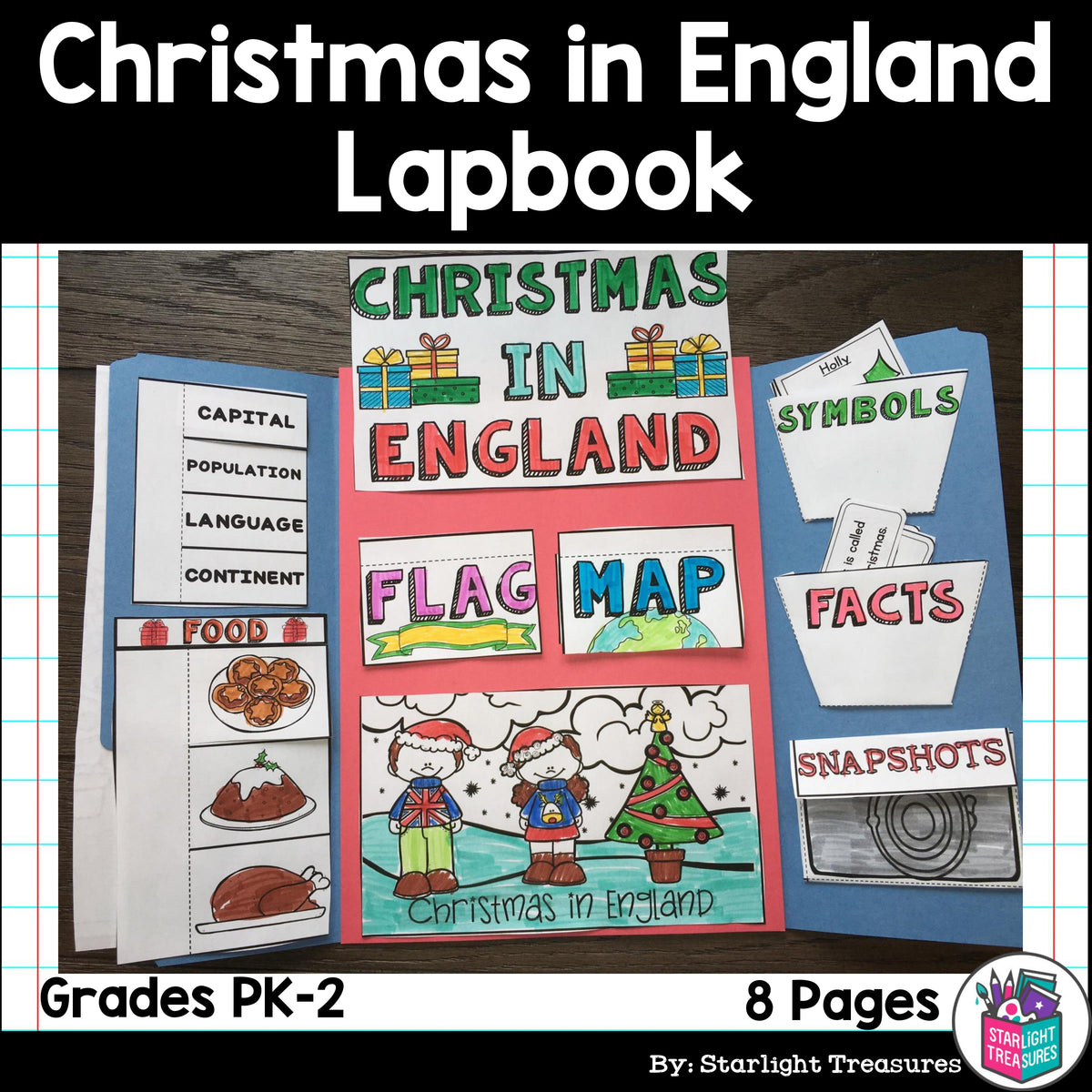 Christmas in England Lapbook for Early Learners – Starlight Treasures LLC