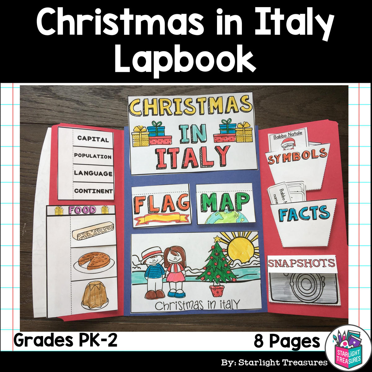 Christmas in Italy Lapbook for Early Learners – Starlight Treasures LLC