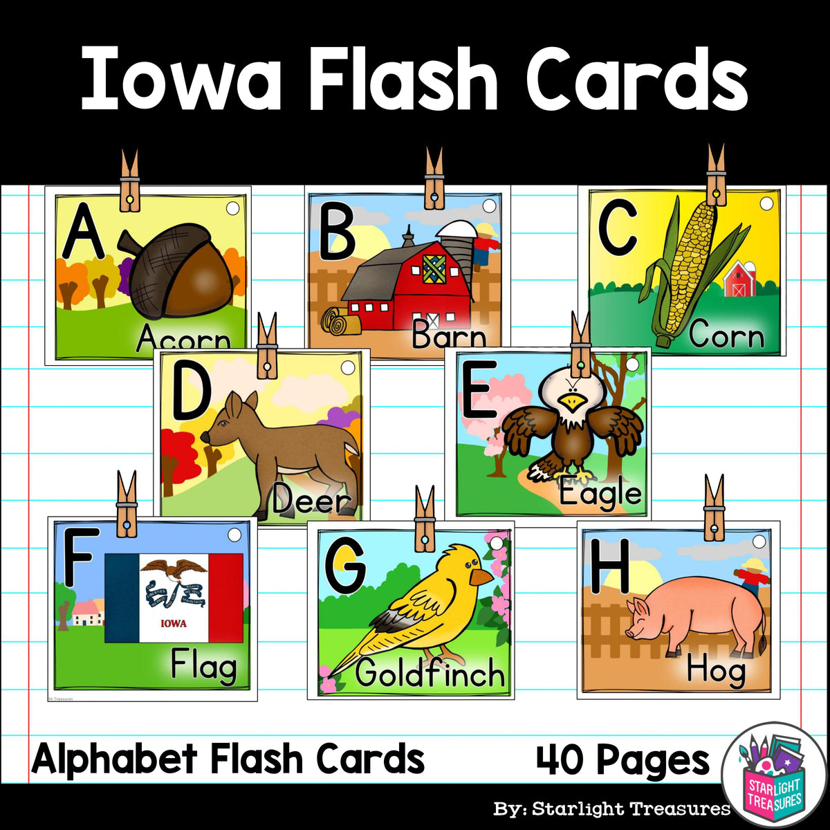 Alphabet Flash Cards for Early Readers - State of Iowa – Starlight ...