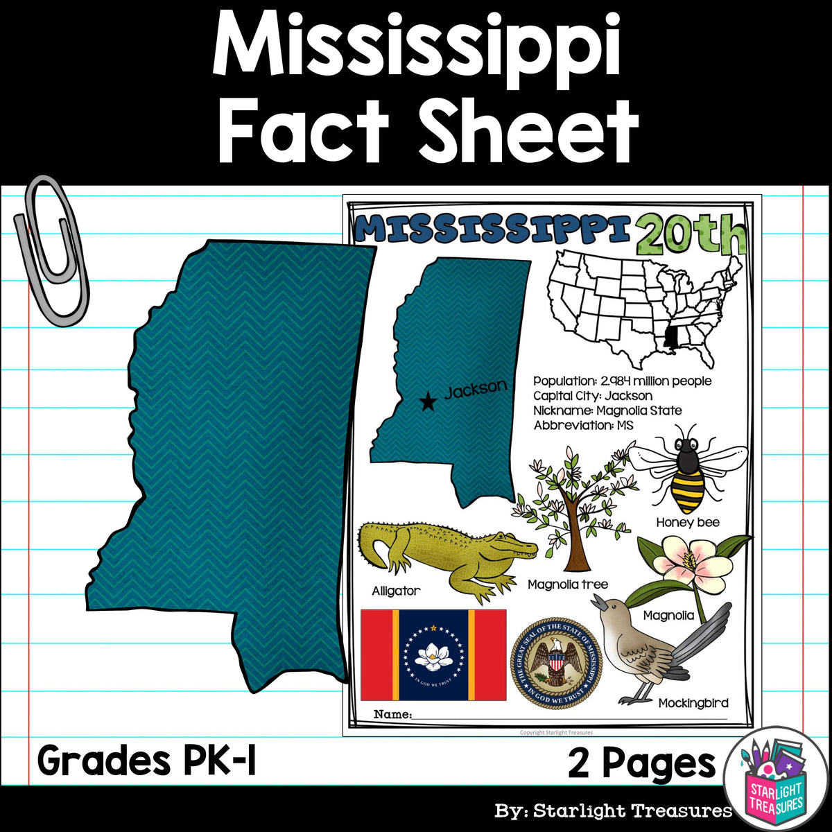 Mississippi Fact Sheet - A State Study – Starlight Treasures LLC