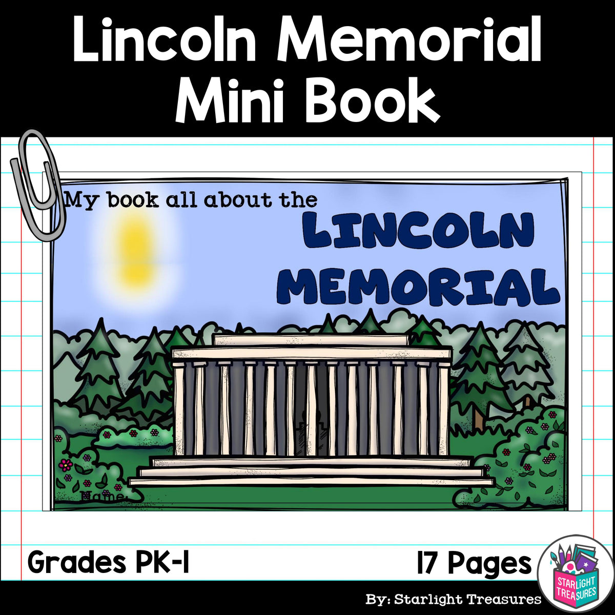 Lincoln Memorial Mini Book for Early Readers: American Symbols ...