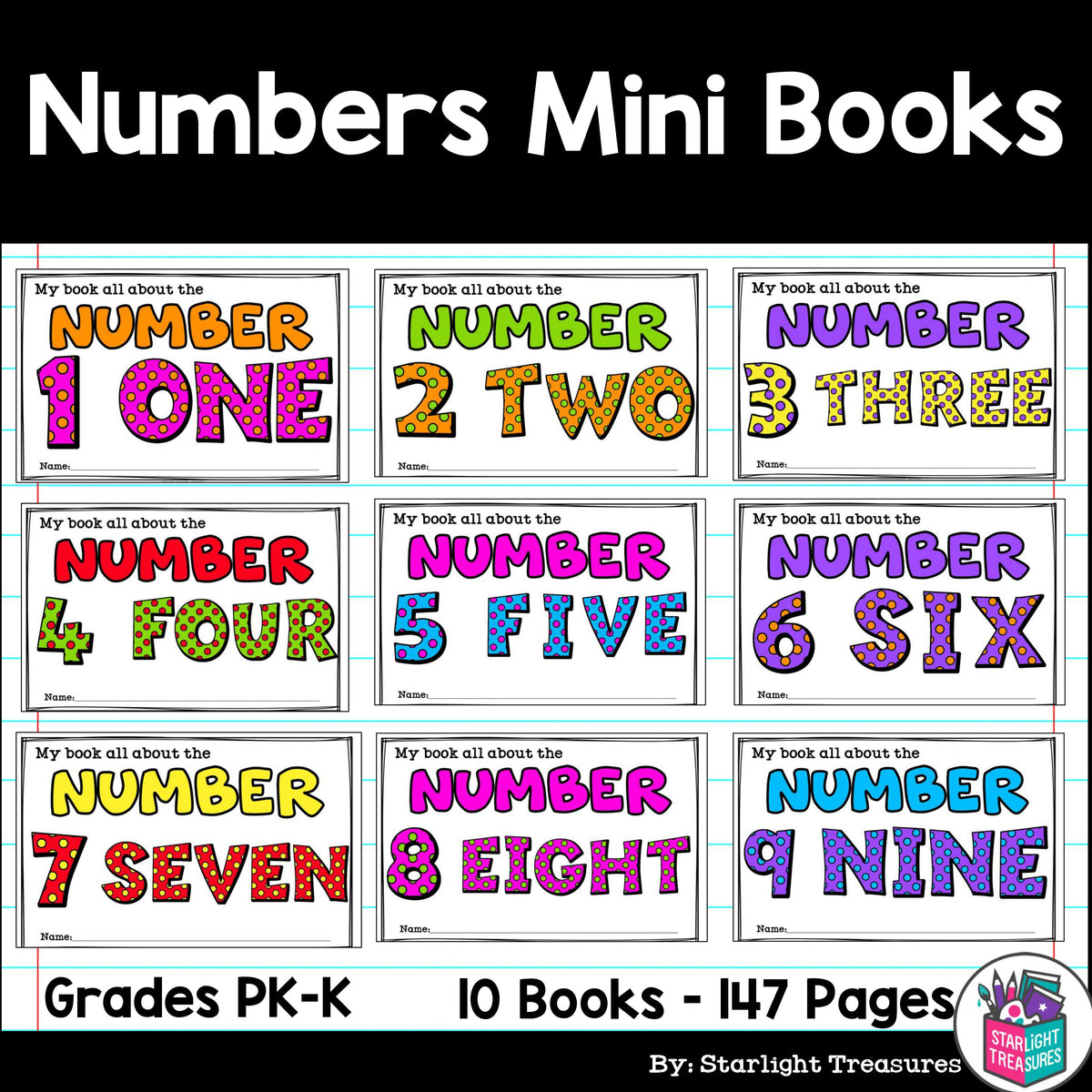 Learn Our Numbers: Numbers Mini Book for Early Readers 1-10 – Starlight ...